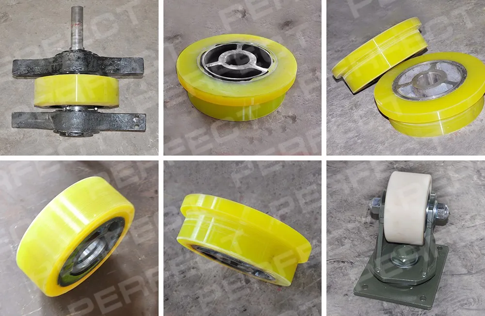 Solid PU Rubber Polyurethane Mechanical Wheels Sets| Alibaba.com