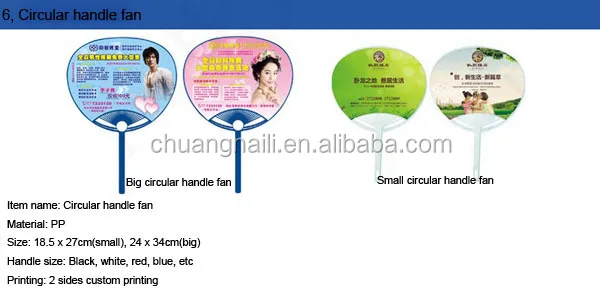 Promotional Plastic/ Pp Hand Fan With Rivet - Buy High Quality ...
