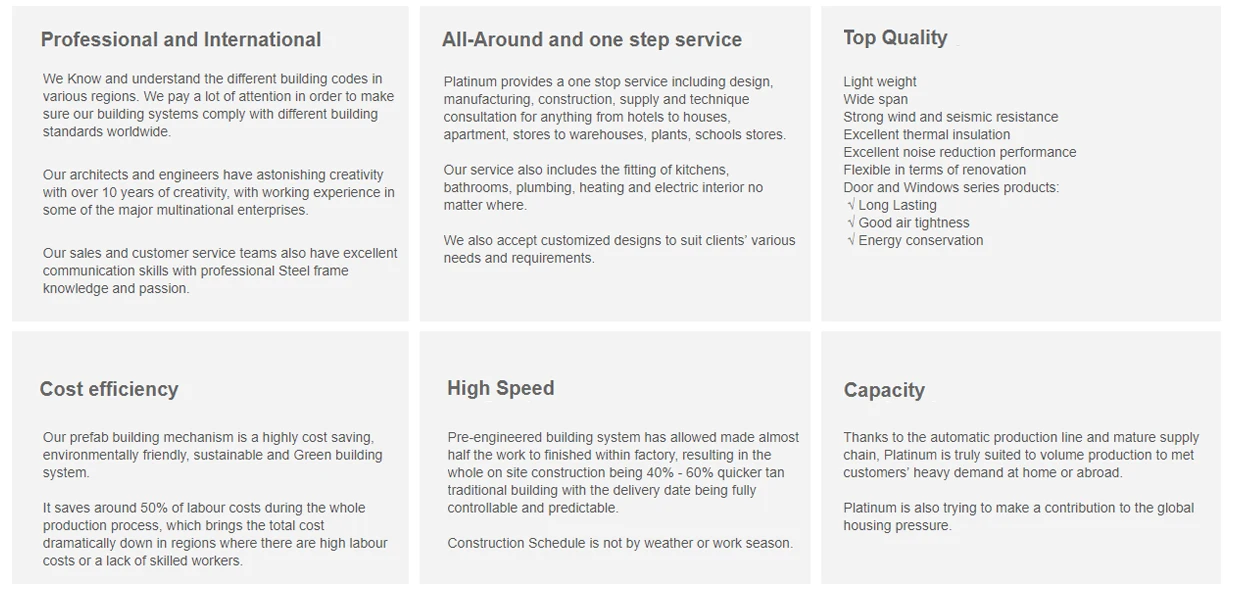 Company Overview - Platinum Building Technology Development Inc.