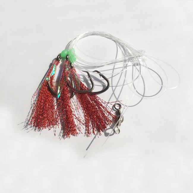Popular 3 Hooks Flasher Sabiki Rig For Fishing - Buy Flasher Sabiki Rig ...