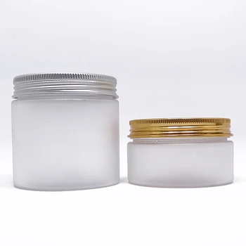Body Scrub Container Frosted 200 Ml 150ml Plastic Jar With Silver ...