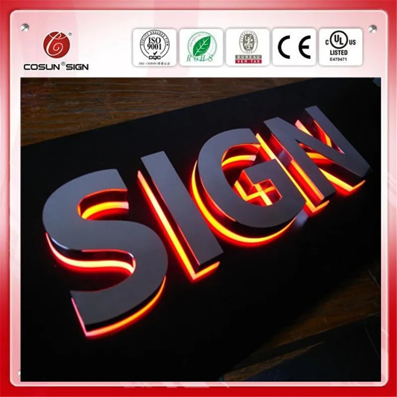 New Arriving! Wall-mounted Acrylic Advertised Led Backlit Letters To ...