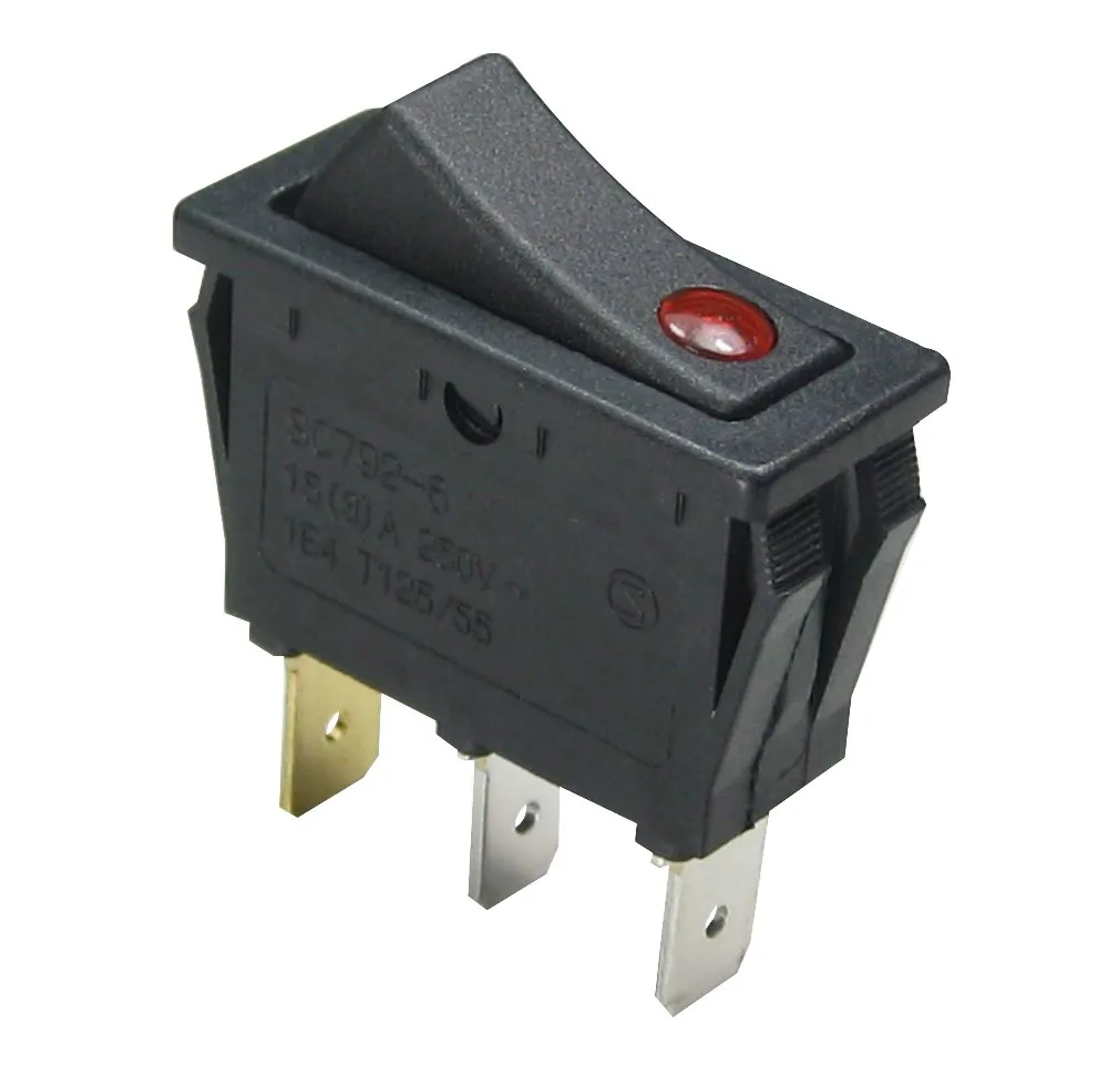 Lighted Rocker Switch 15a 125v/250vac T125 For Meat Cutter Coffee ...