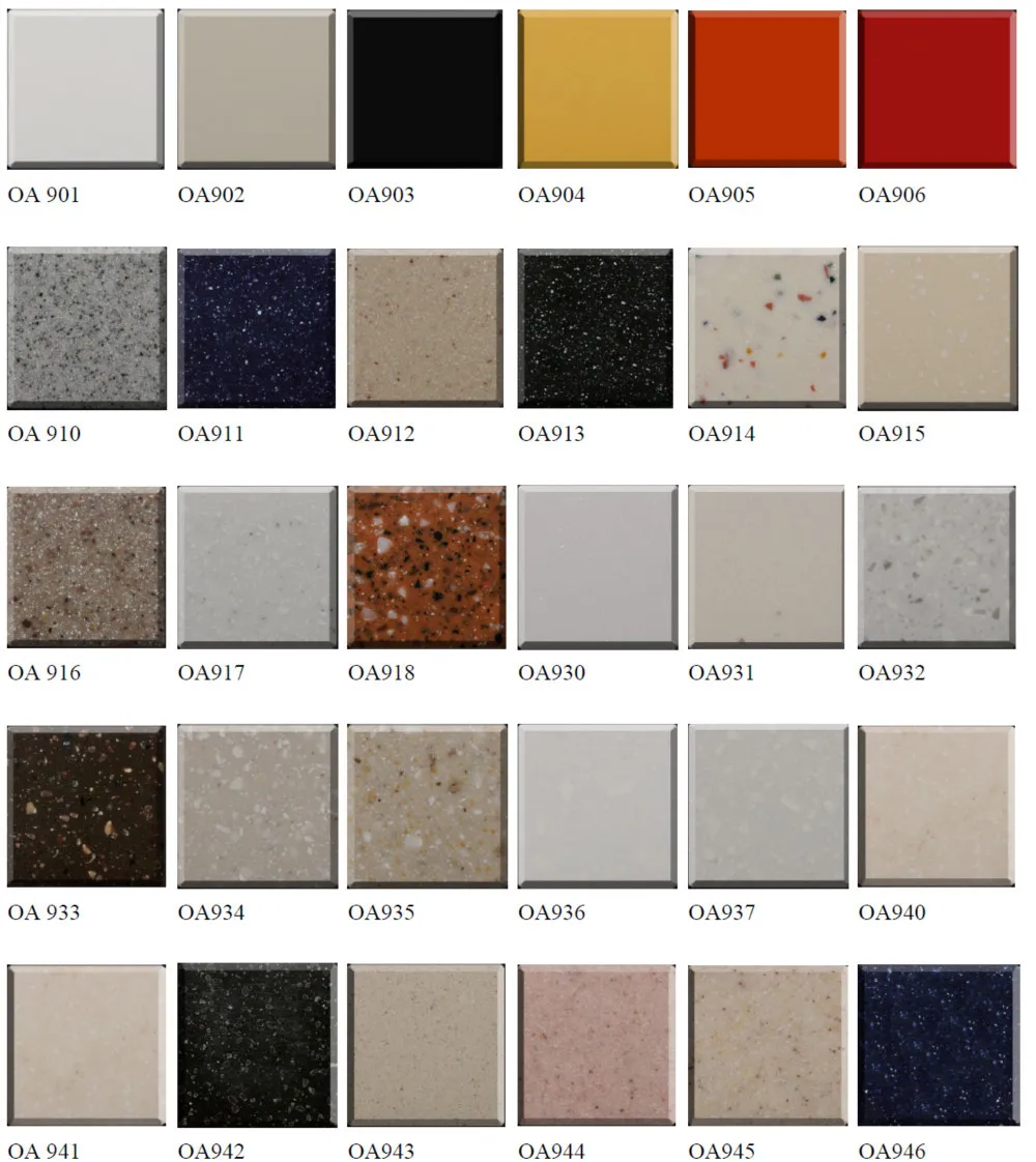 Solid Surface For Kitchen Countertop Oa946 - Buy Magic Stone Solid ...