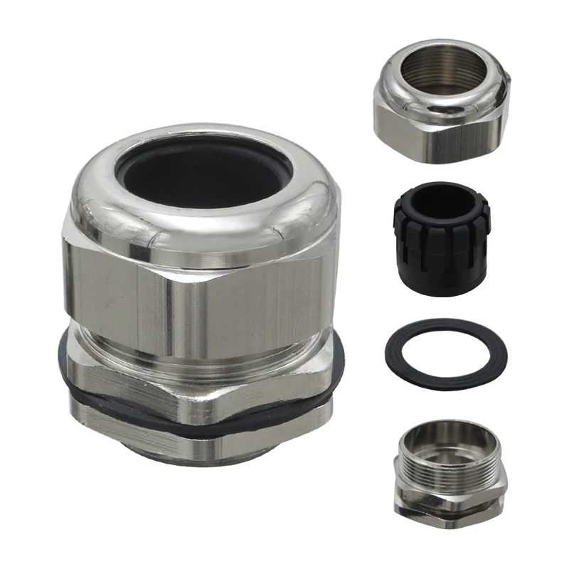 Ip68 Pg11 Brass Stuffing Cable Gland For Flat Cable - Buy Flexible ...