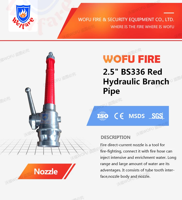 25mm Plastic Fire Hose Branch Pipe,British Type Fire Hose Nozzle - Buy ...