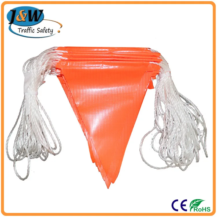 Bunting Flag Line / Safety Flag / Hi Vis Fluoro Pvc Triangle Flags ...
