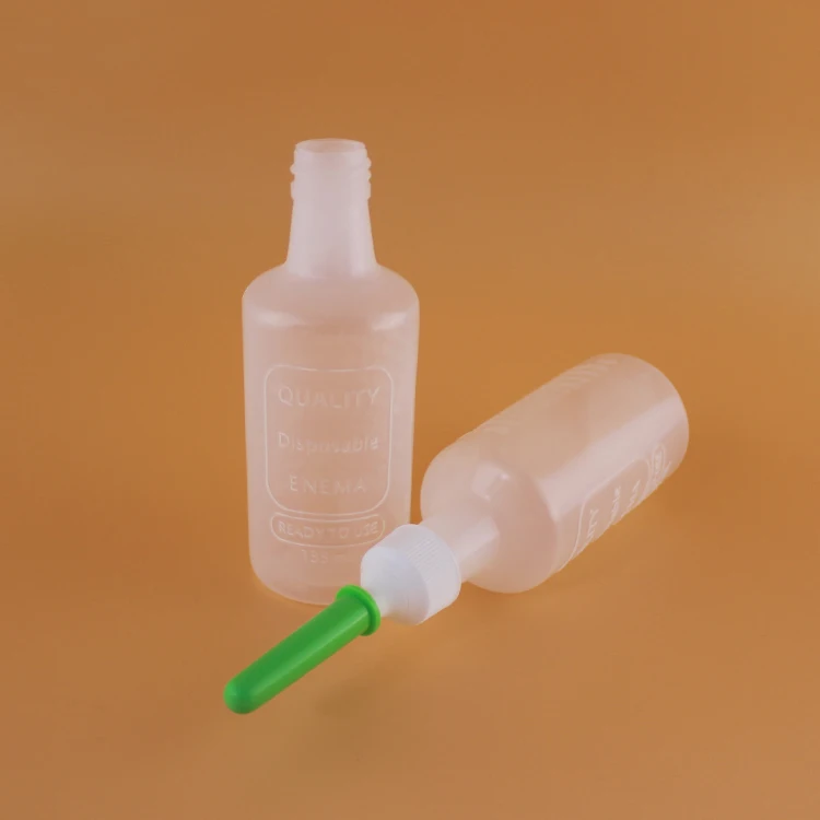 Medical Use 120ml 133ml LDPE Plastic Fleet Enema Bottle Enema Syringe