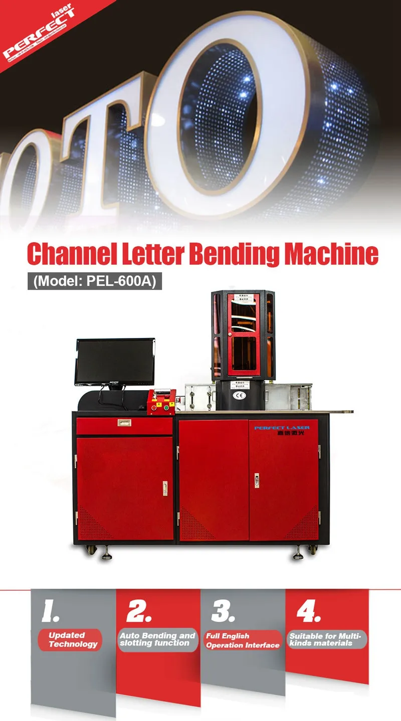 PEL-600A Channel Letter Sign Bending Machine - Perfect Laser