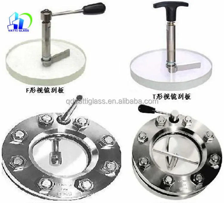 Fire Resistant Furnace Sight Glass Pressure Resistant Boiler Sight ...