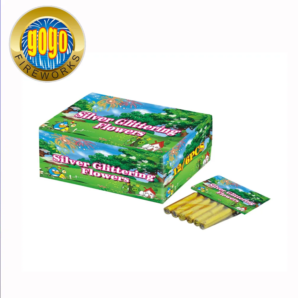 675t Silver Glittering Flowers Firework Paper Tubes Bottle Rocket ...