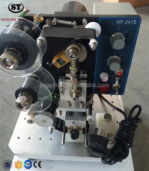 HP-241B Packaging Factory Ribbon Embossed Hot Stamp Expiry Date Batch ...