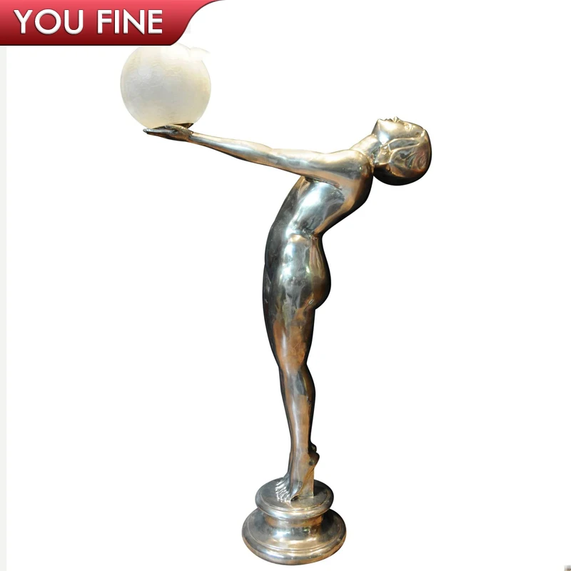 Indoor Bronze Erotic Lady Sculpture Lamp - Buy Lady Sculpture Lamp ...