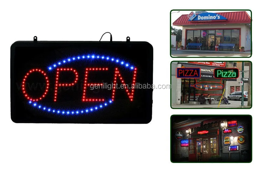 12v Indoor Lighting Switch Led Electronic Pizza Sign Board For ...