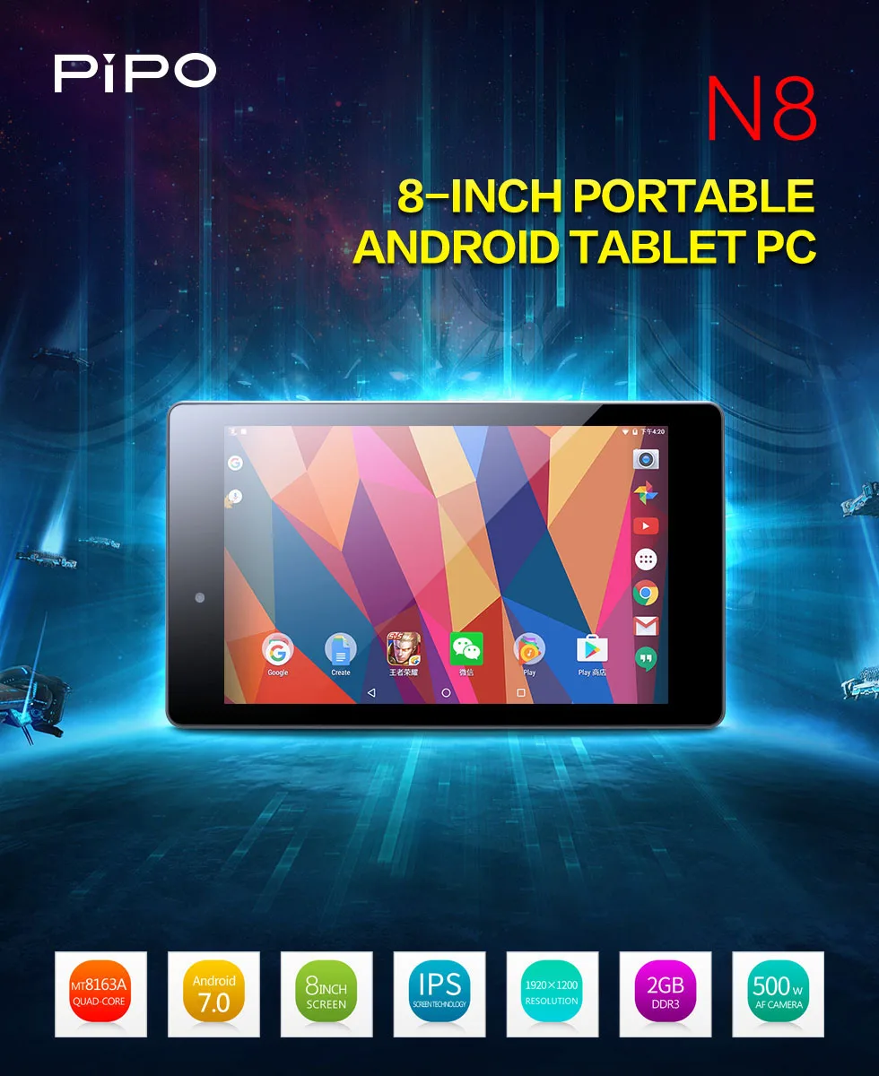 Hot Sale Tablet Pipo N8 Mini Pc Android 7.0 2gb Ram 16gb Rom Pipo N8 ...