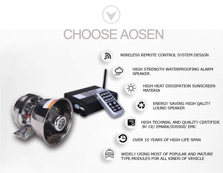 Factory Wireless Car Siren Alarm System - Buy Wireless Car Siren ...