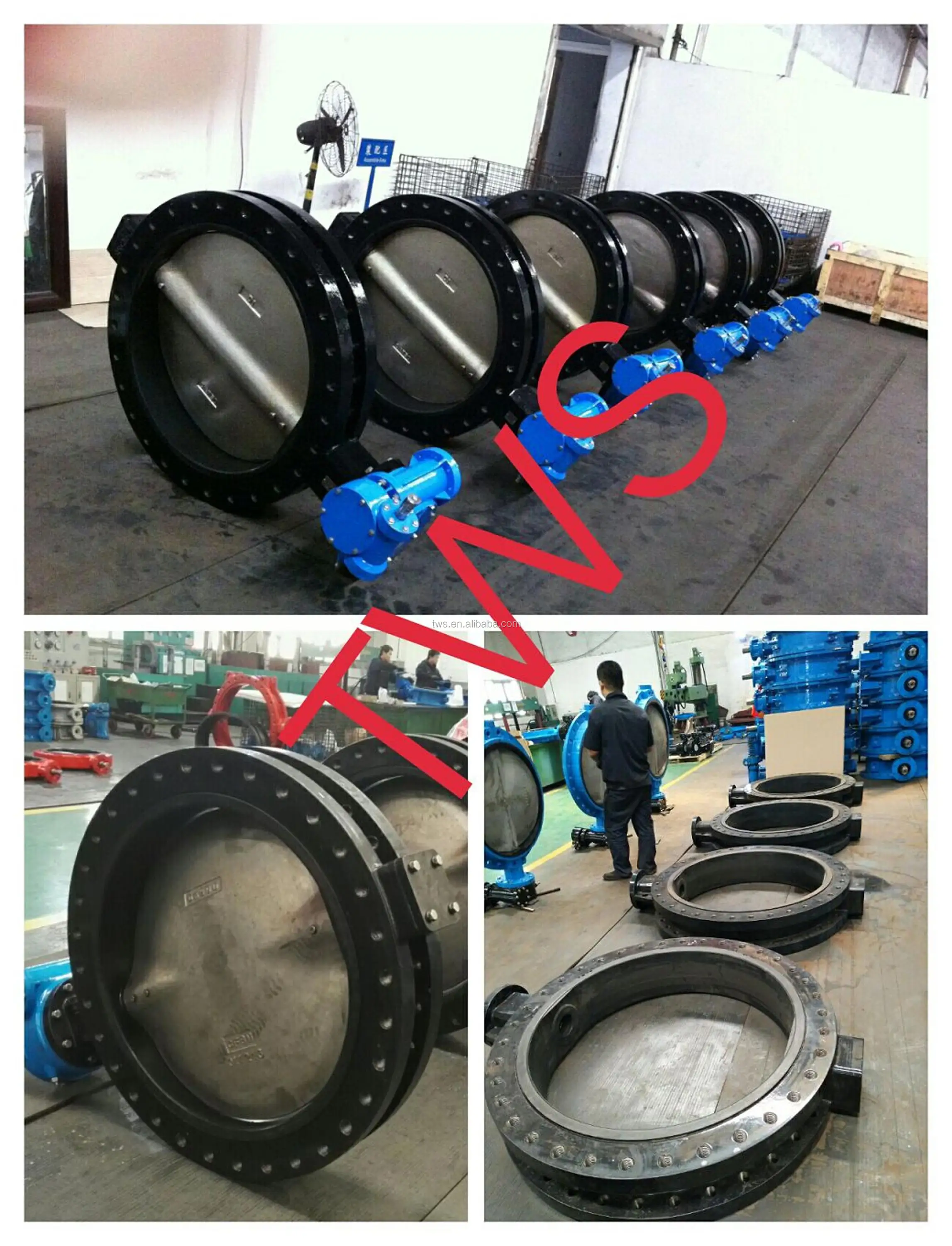 42 Inch U Type Butterfly Valve with GAD Drawing - TWS