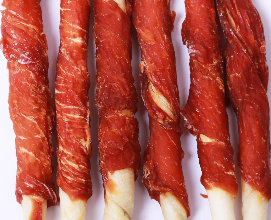 Rawhide Stick Twined by Duck - Sustainable Dog Treats