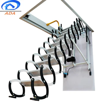 Electric Power Folding Automatic Attic Stairsspace Saving Loft ...