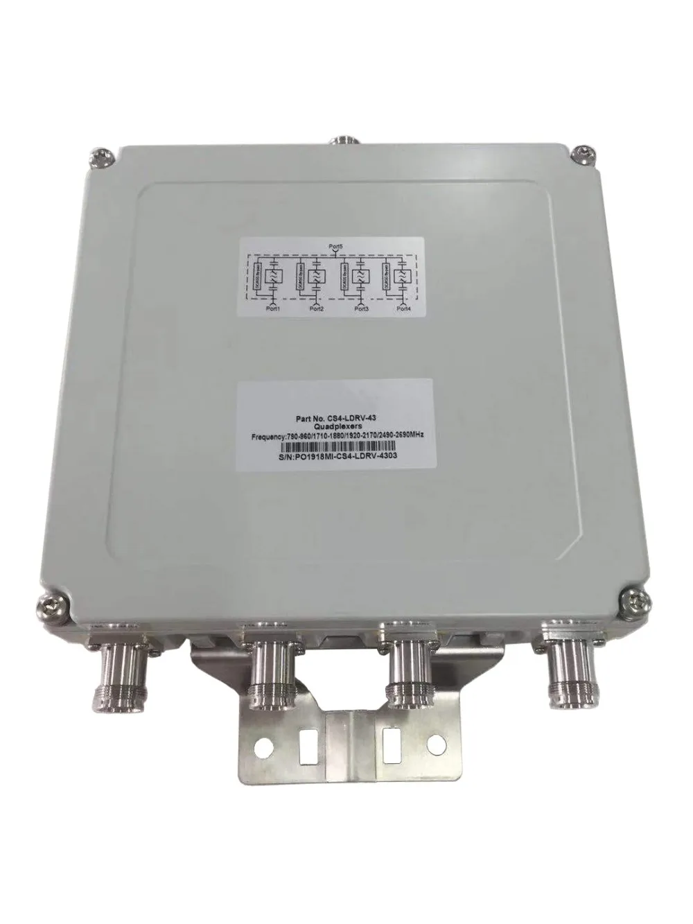 Quad Band Combiner Multiplexer - 790-960mhz to 2490-2690mhz