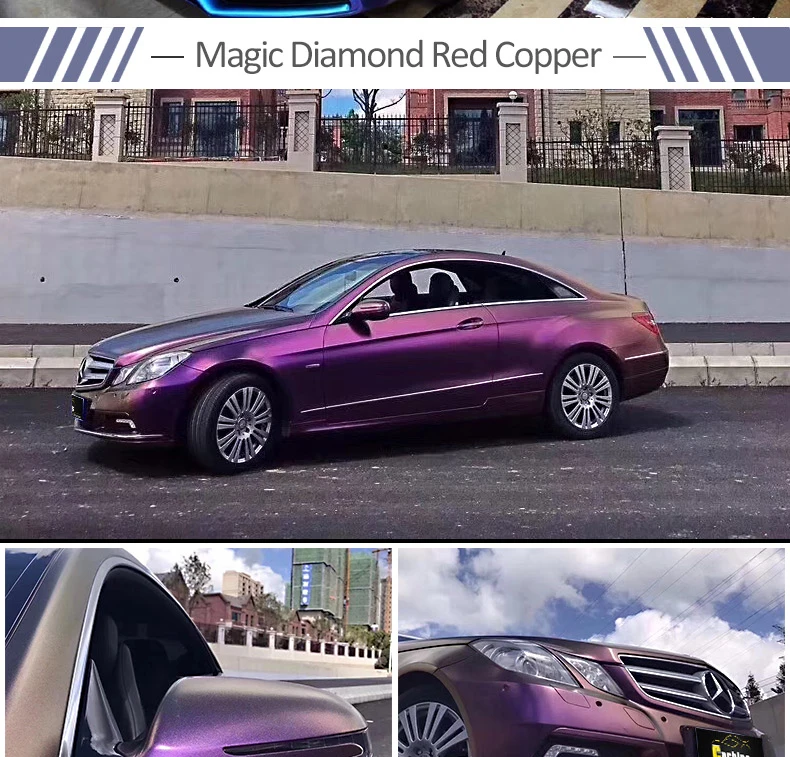 Carbins Film Red Copper Color Changing Film Wrap Vinyl