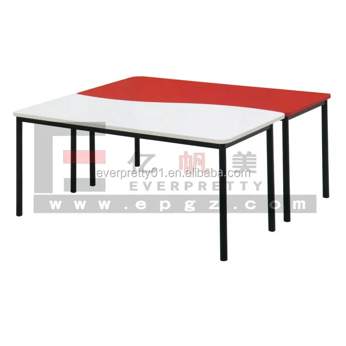 Library Series Student Wooden Reading Table With Partition Good Price ...
