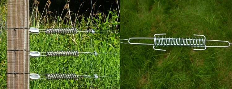 Durable Portable Electric Fence Tension Spring for Farm Fencing