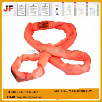 Polyester Round Sling/soft Sling/endless Webbing Sling 5000kg - Buy ...