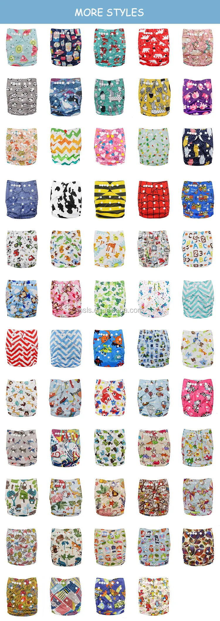 Baby Washable Printed Anime Personalized Cloth Ecological Diapers - Buy ...