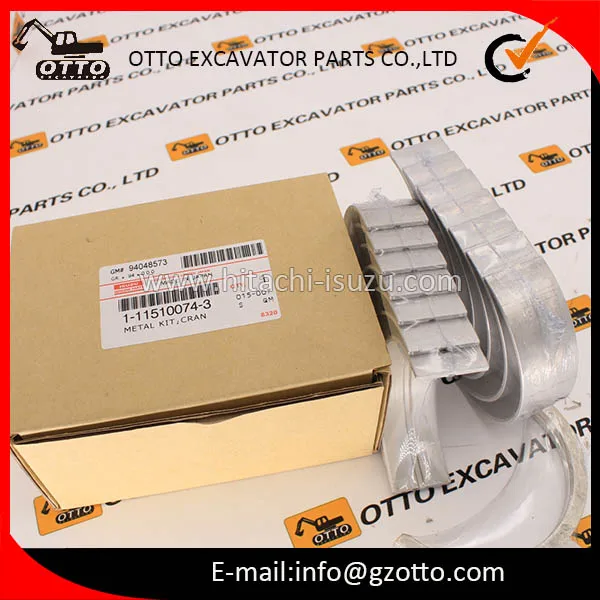 ZX200 EX200-5 6BG1 曲轴轴承日本 111510-0743 1115100743 1-11510074-3| Alibaba.com
