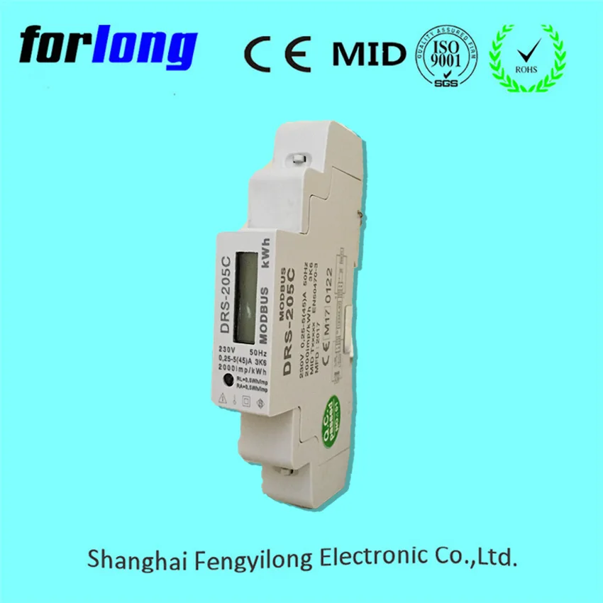 Forlong Smart Energy Meter Single Phase Drs-205c Modbus/m-mus Lcd ...