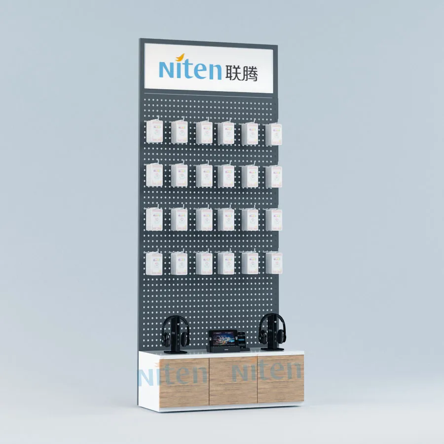 Hook Cell Display Rack - Efficient Metal Accessory Display