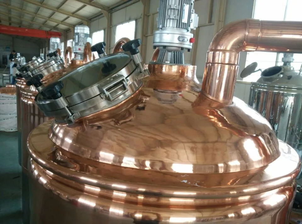 1000L Red Copper Beer Brewing Equipment for Commercial Sale