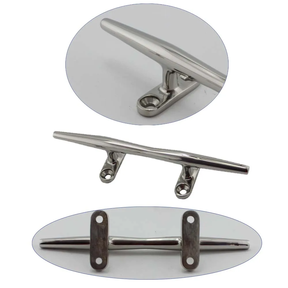 Stainless Steel Round Hollow Base Mooring Cleat For Yacht - Buy ...