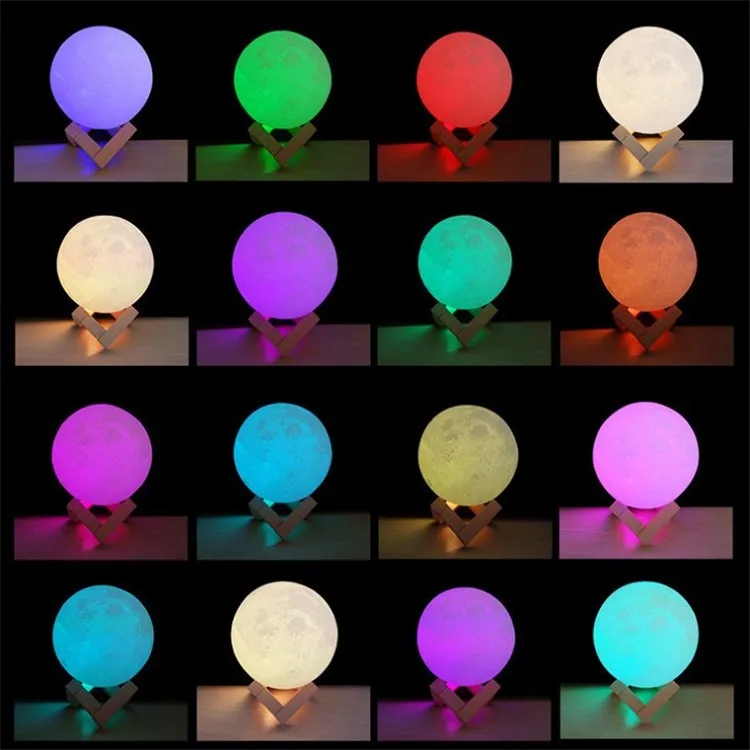 Overseas Hot Selling 8cm 15cm 20cm 3d Led Ball Moon Light - Buy Moon ...