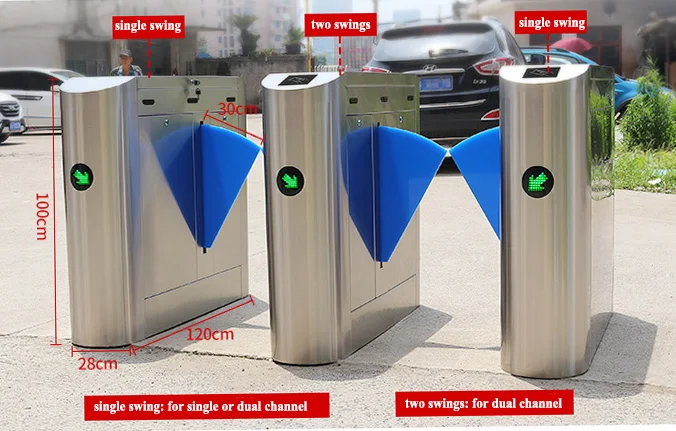 Retractable Flap Barrier - Secure & Efficient Access Gate