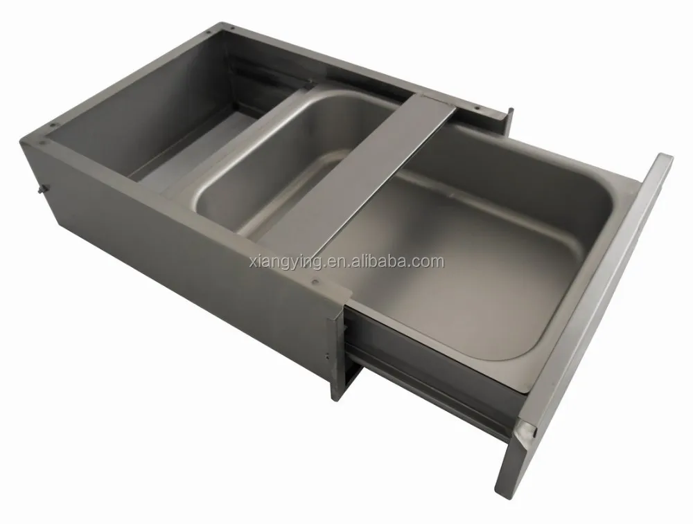 Stainless Steel Storage Drawer With Ball Bearing Drawer Slide For Work ...