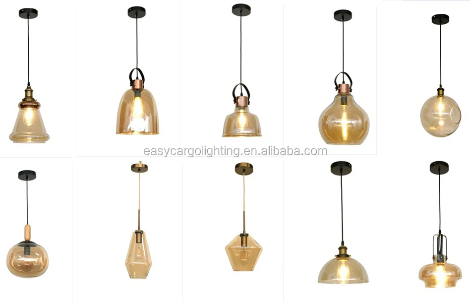 E27 Light Source Nordic Living Room Black & Red Gold Luxury Antique ...