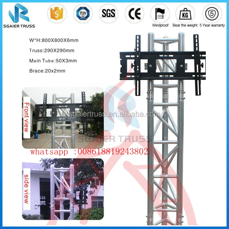 TV on Truss Stand - Portable Aluminum TV Mounting Solution