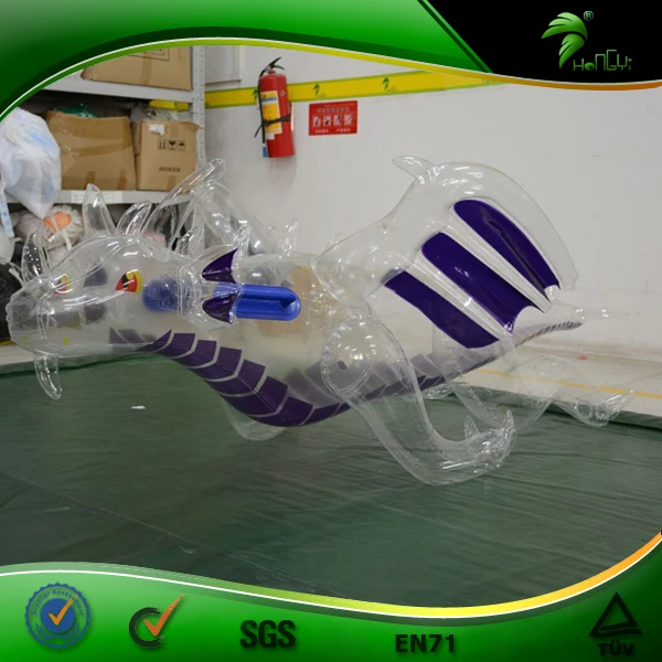 Inflatable Transparent Dragon Sea Animal Swimming Pool Float With ...