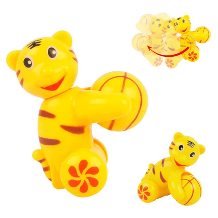 Promotional Kids Lovely Tiger Plastic Dancing Wind Up Toys Clockwork ...