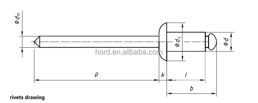 Remaches Ciegos De Aluminio Iso 15977 De Fábrica - Buy Remaches Ciegos ...
