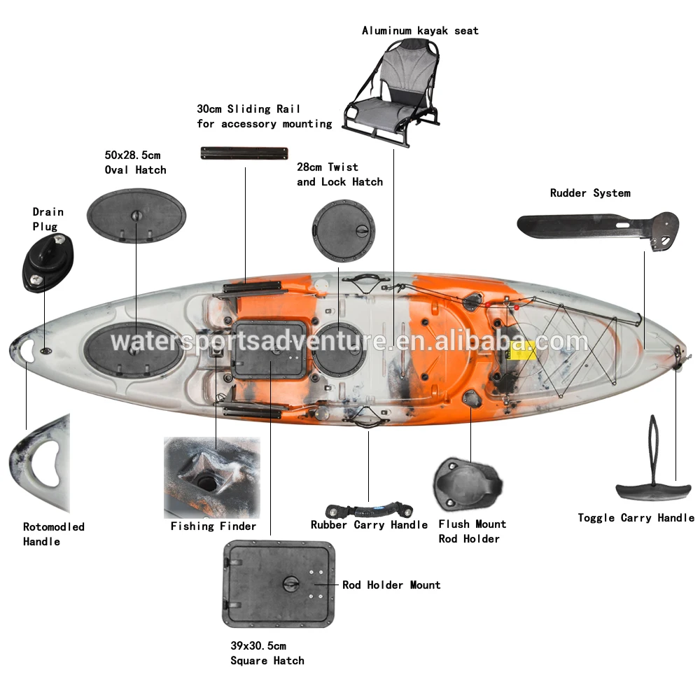 Wholesale New Design Fishing Kayak With Kayak Pesca Accessories - Buy ...