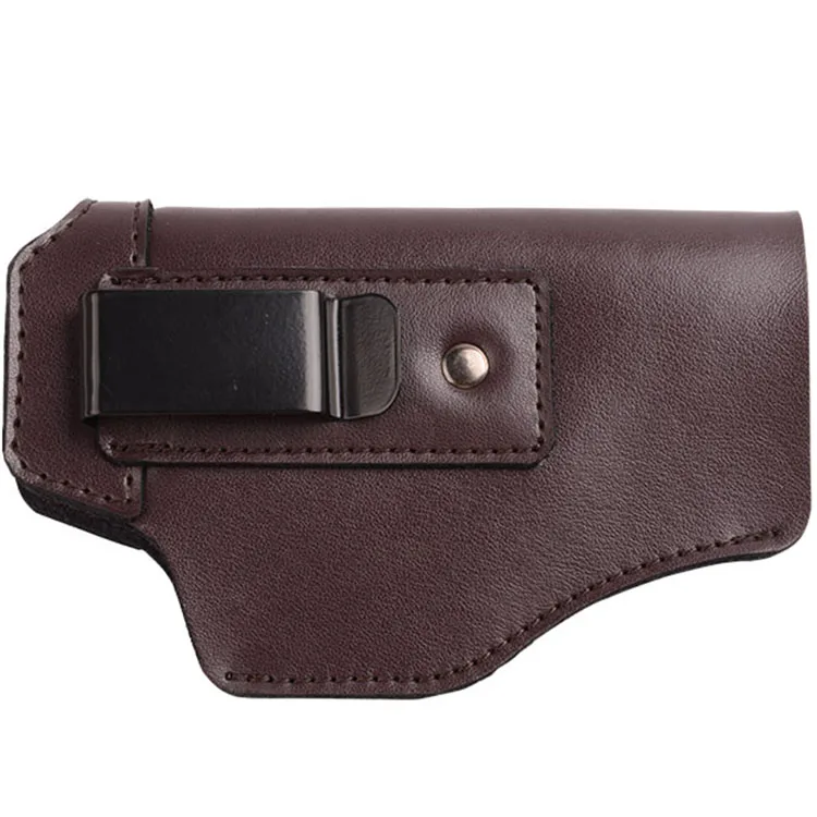 Black Leather Gun Holster Belt Clip For Police - Buy Holster,Leather ...