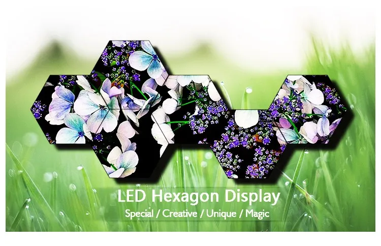 Hexagon LED Screen - Unique Shape SMD Full Color Display