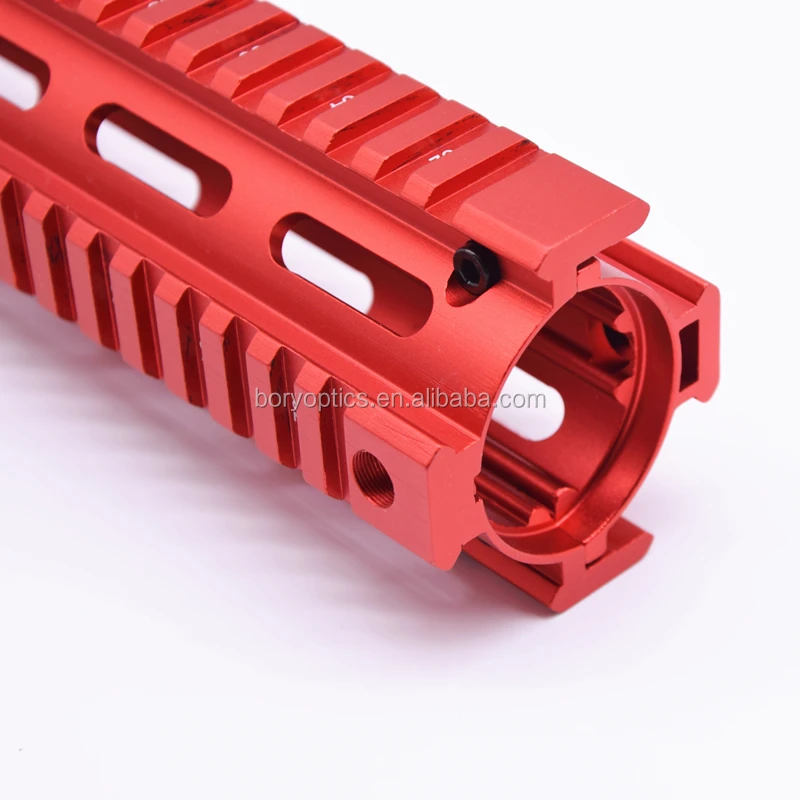 Red Color Ar Ar15 M4 Rifle Handguard 9 Inch Hunting Tactical Shooting ...
