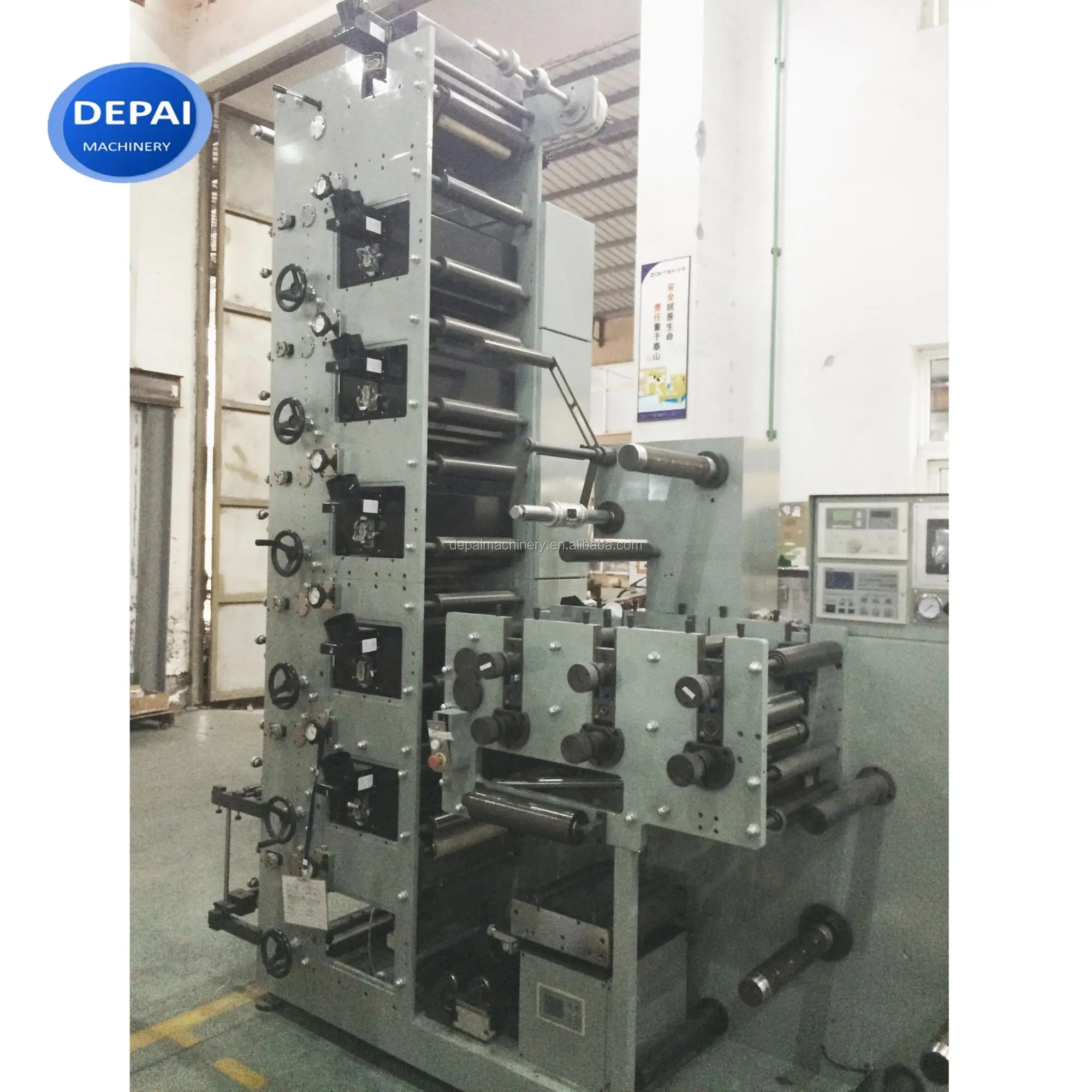 Depai Fpl480-6 6 Color Small Label Flexo Narrow Web Printing Print ...