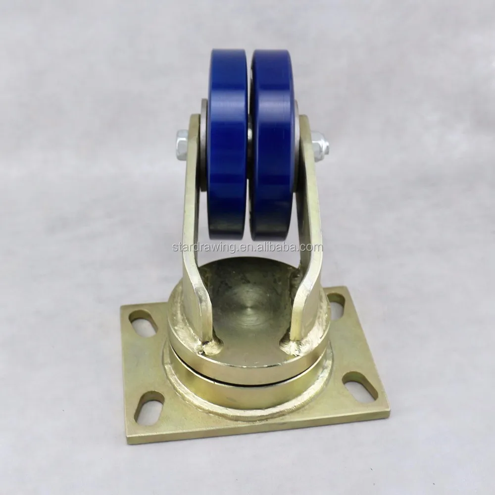 SS High Performance Ergonomic Dual Double Wheel Caster Maintenance Free ...