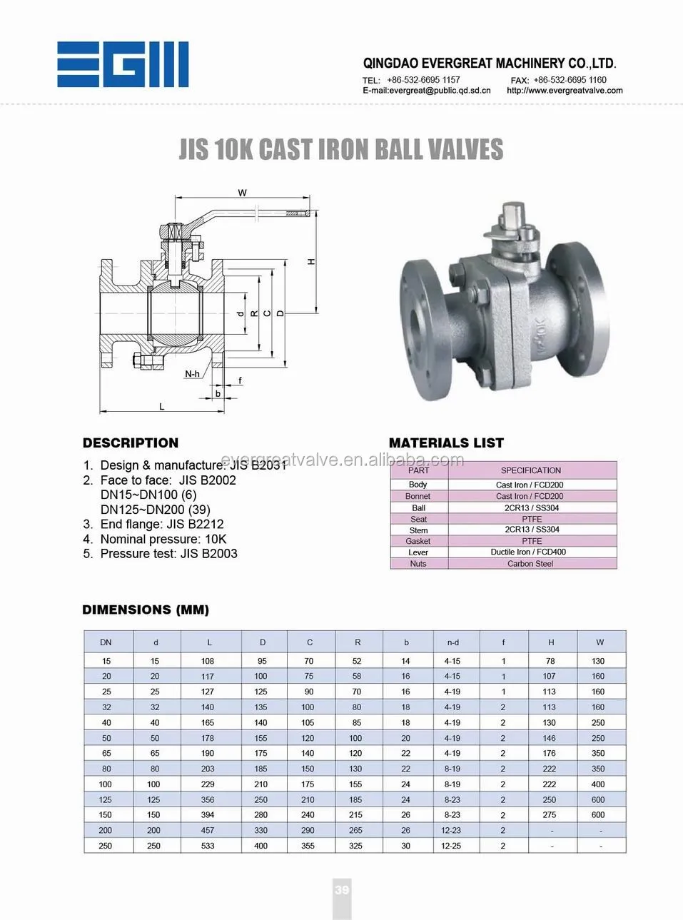 Jis 10k Cast Iron Ball Valves - Buy Ball Valve,Jis Ball Valve,Cast Iron ...