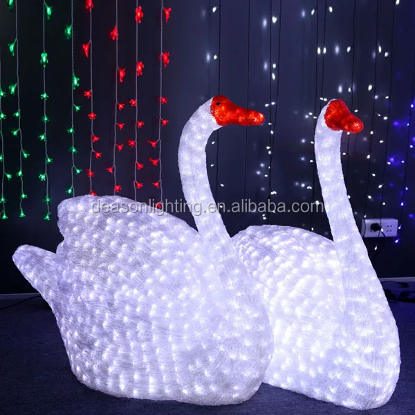 Lighted Swan for Outdoor Decoration - 50000 Hours Lifespan